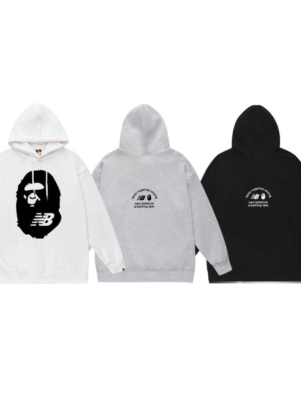 US$ 81.52 - NB Co-branded Hooded Sweatshirt 3 colors - www.repdog.cn