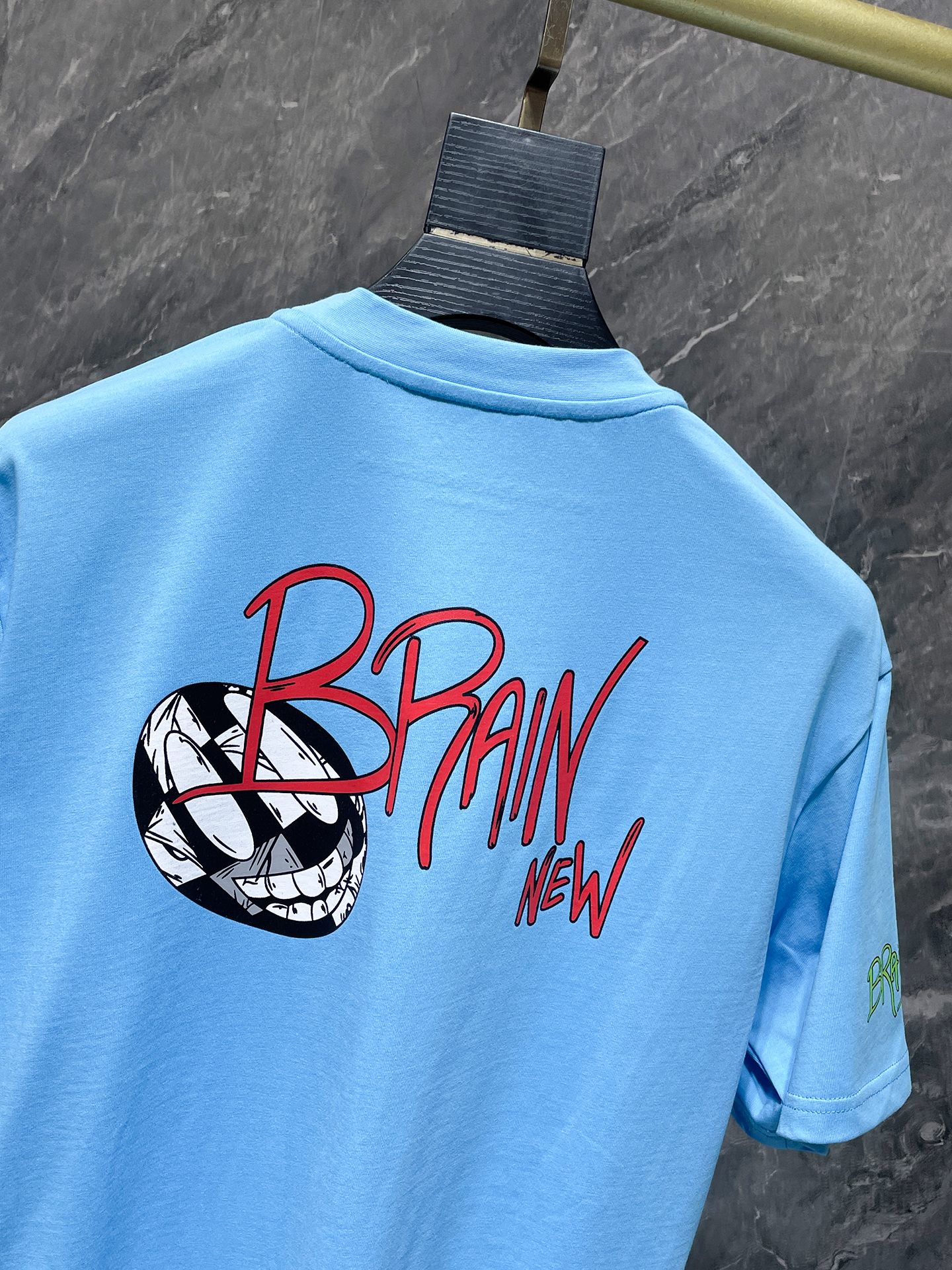 US$ 39.92 - Matty Graffiti tee Blue - www.youngrich.co