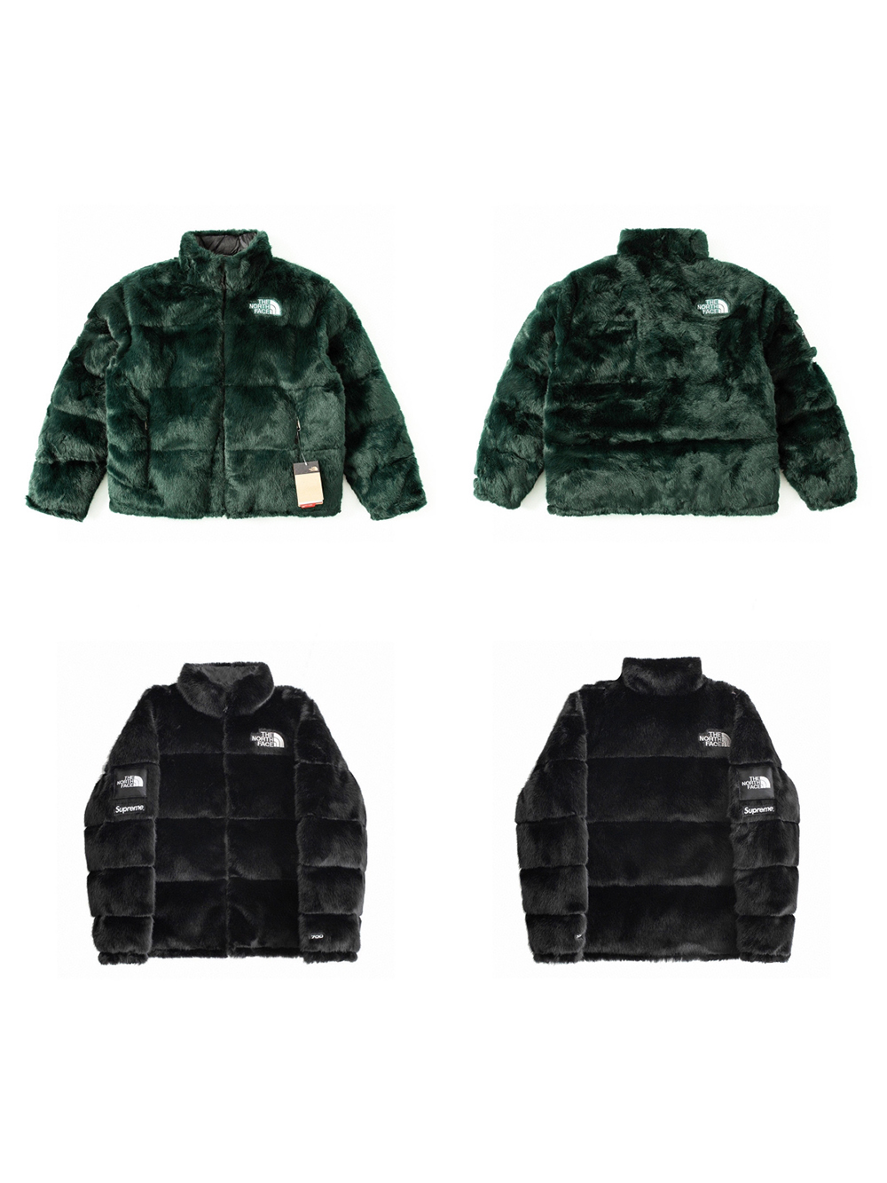US$ 188.93 - Sup x Tnf Co-Branded Fur Down Jacket 2 colors - www ...