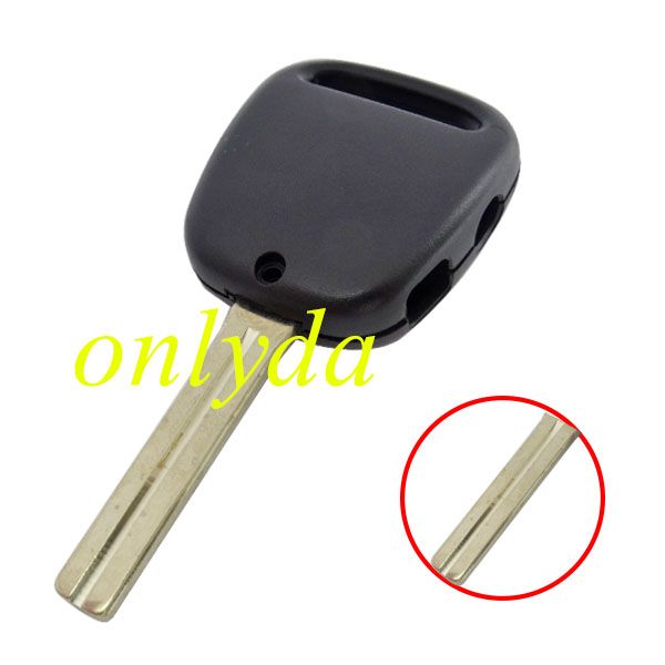 For toyota 2 button remote key with light hole with TOY48 blade