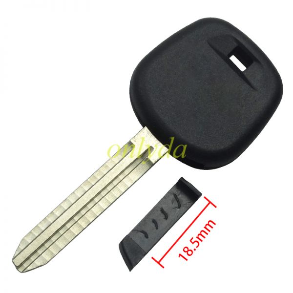 For Toyota transponder key blank Toy43 blade with logo with carbon chip ...