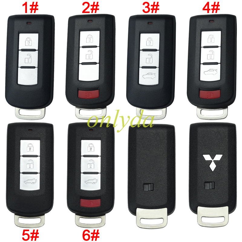For Mitsubishi 2/2+1/3/3+1 button remote key shell (please choose logo ...