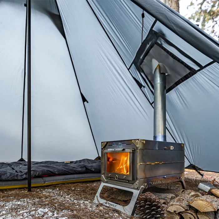 How to Properly Set Up and Maintain a Wood Stove in Your Camping Tent ...