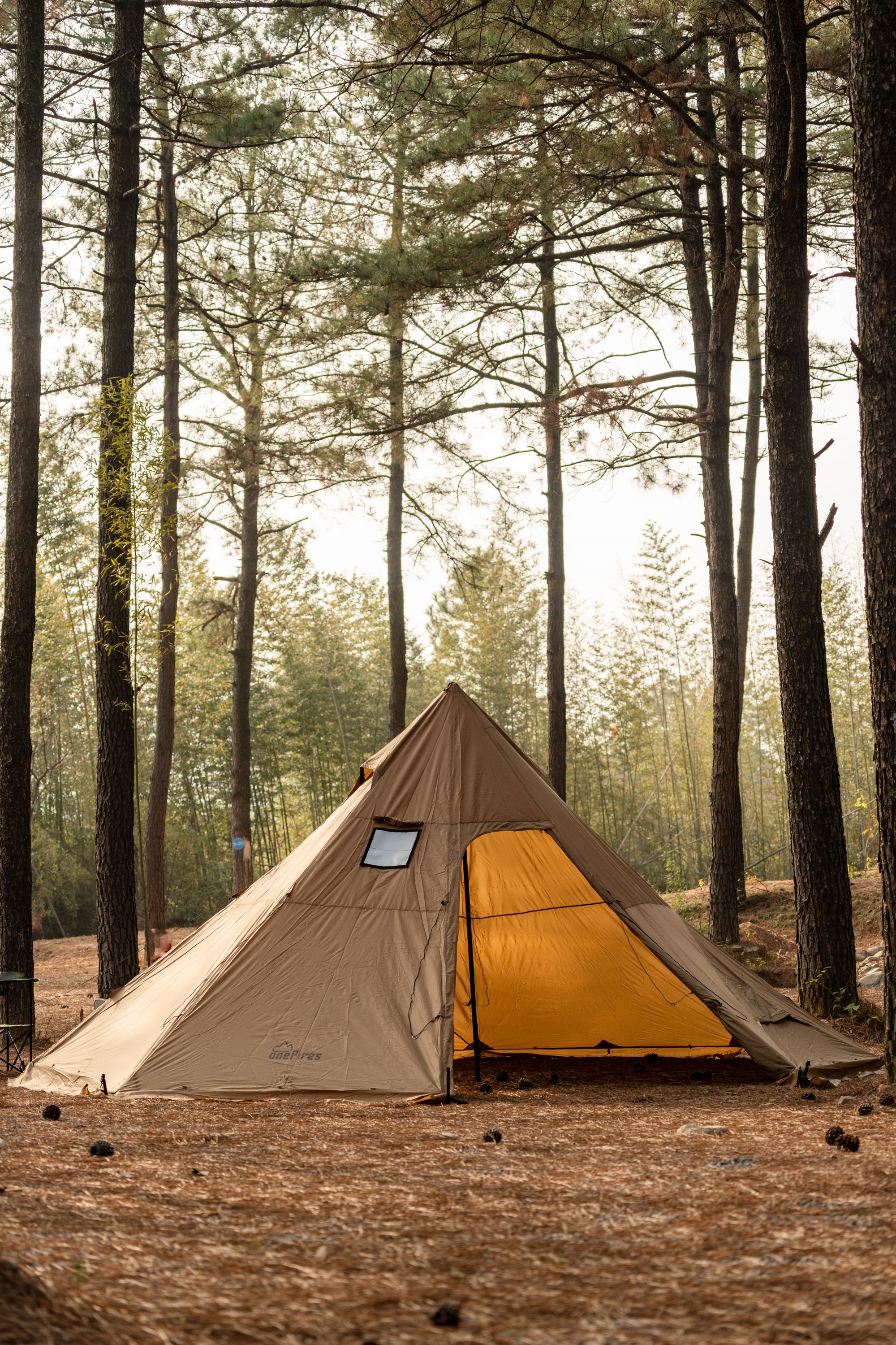 OneFires Hot Tent with Stove Jack 4-8 Person Large Teepee Tent for ...