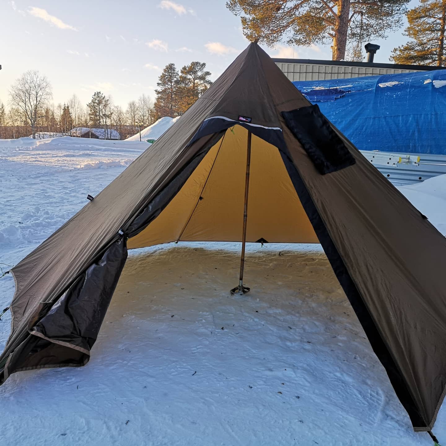 3 Person Waterproof Snow Tent with Stove for Cold Weather | FireHiking