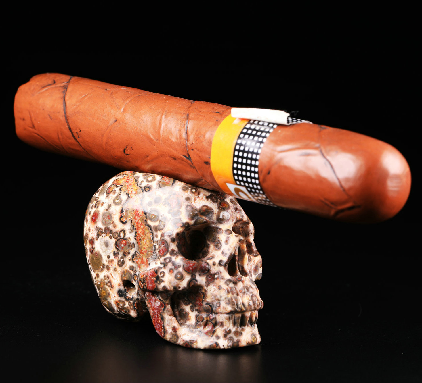 US$ 18.00 - 2.0 '' Leopard Skin Jasper A701 - www.mr-skull.com