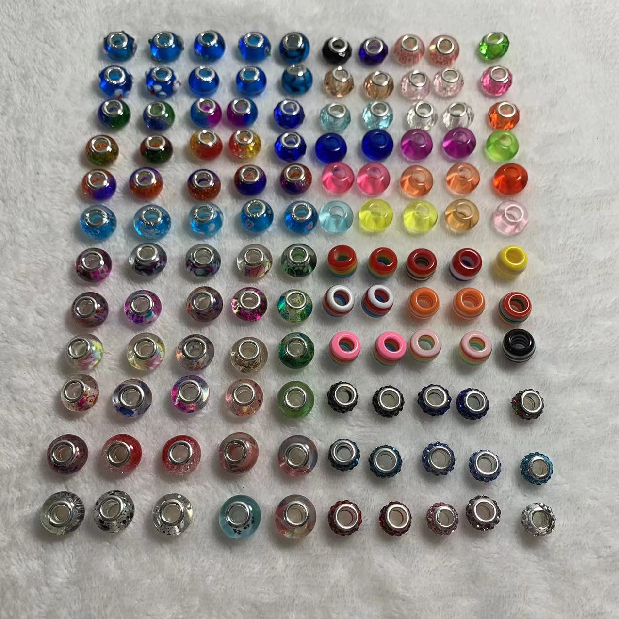 mix color pandora beads set
