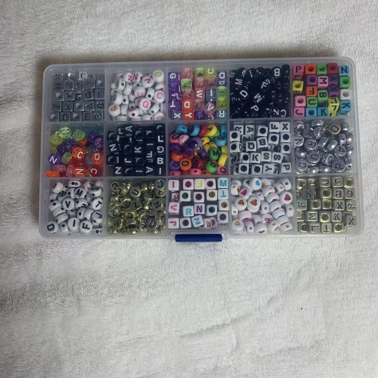 15 kinds letter bead set