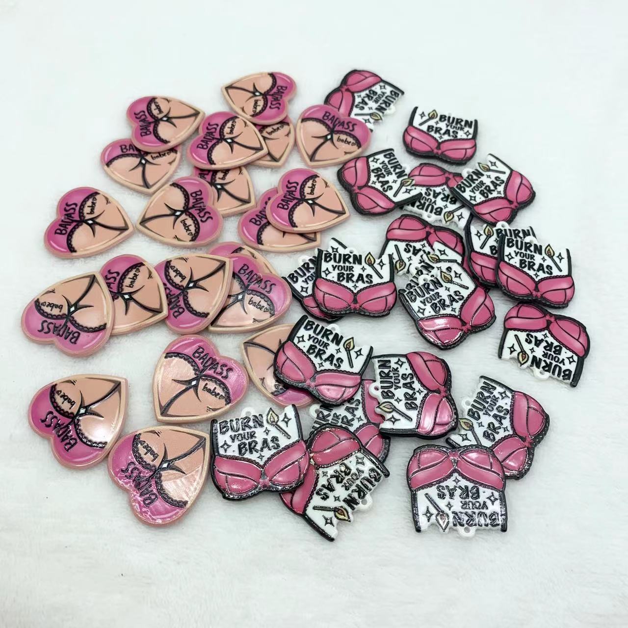 burn your bras charms