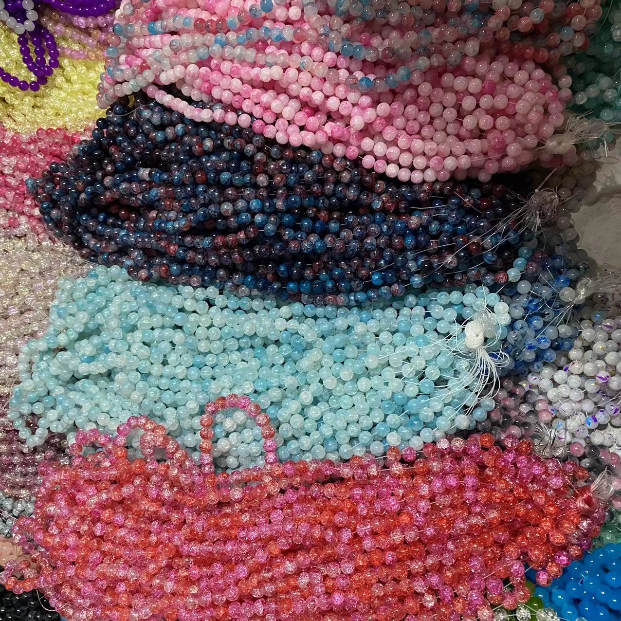 10mm mix styles glass bead