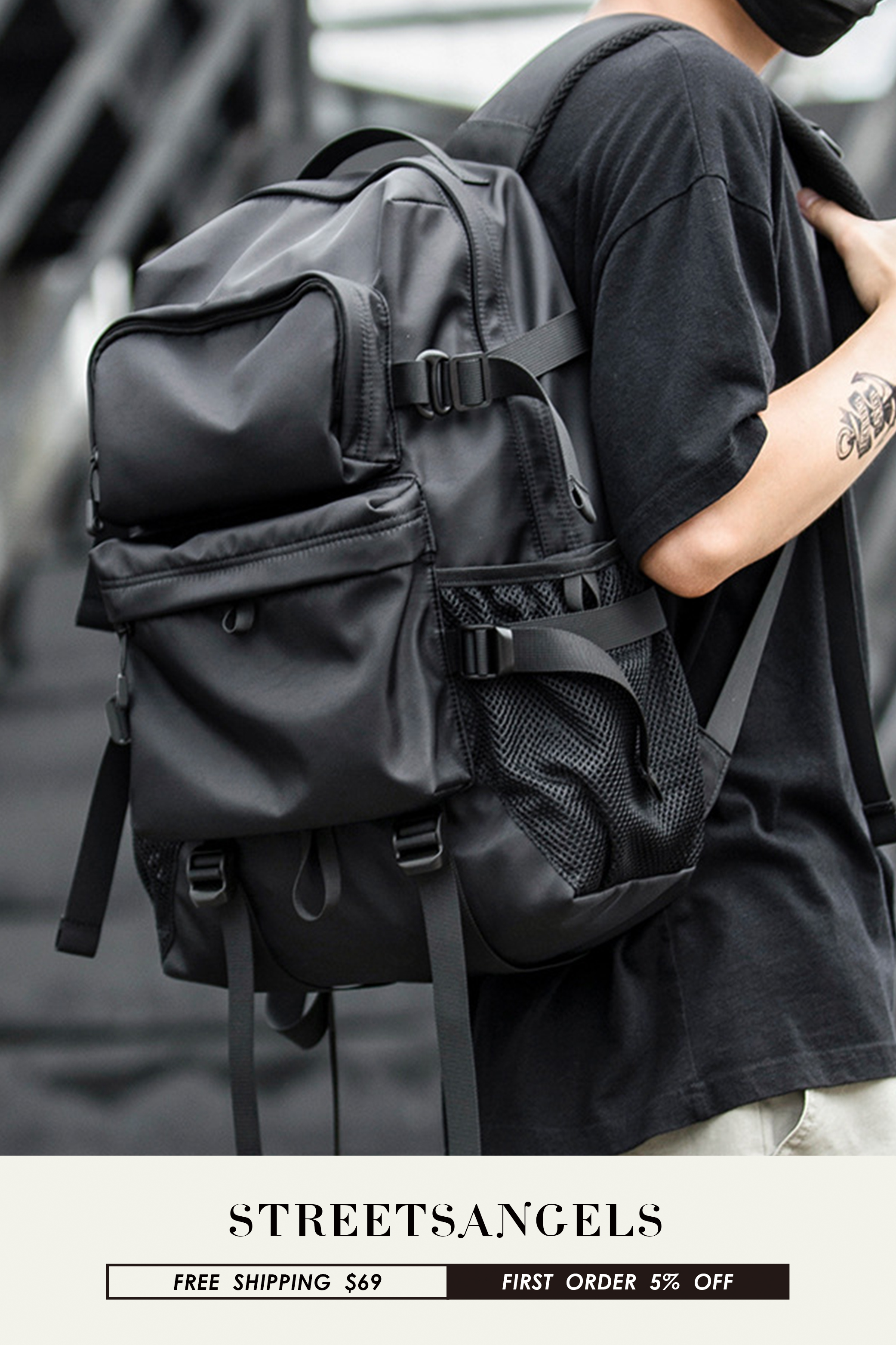Japanese Trend Travel Leisure Large Capacity Computer Backpack