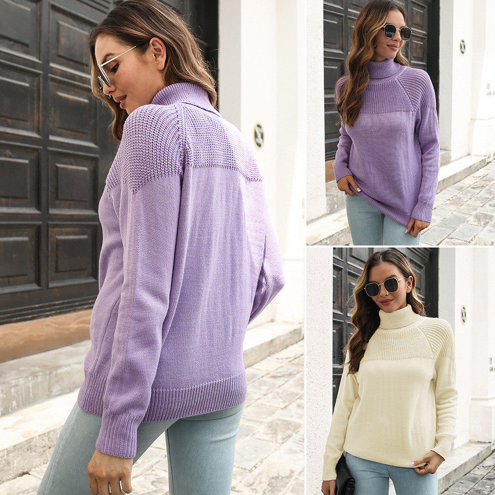 Women's Fashion Loose Turtleneck Sweater