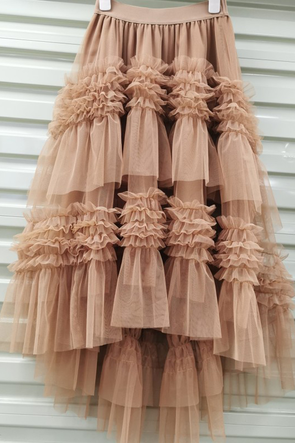 Elegant Layered Irregular Slim Skirt