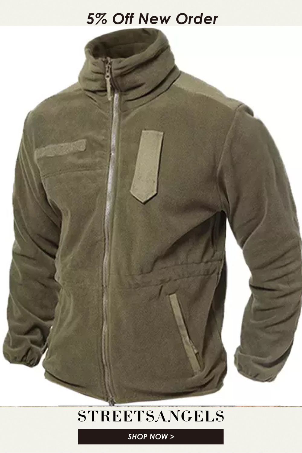 Men Outdoor Tactical Warm Fleece Sports Jacket