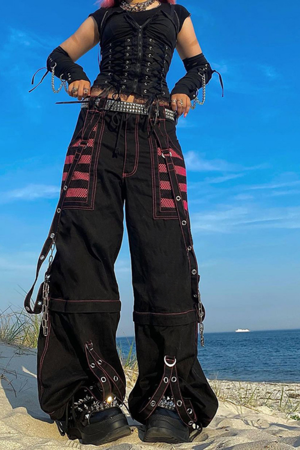 Gothic Vintage Baggy Cargo Pants