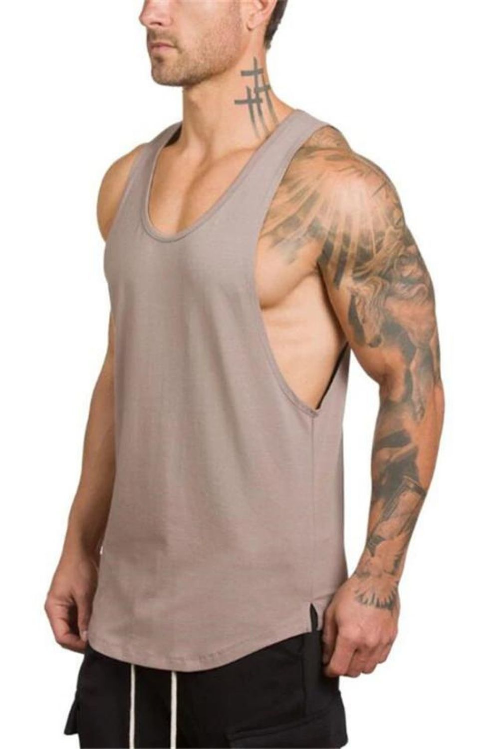 Men's Sleeveless Bodybuilding Muscle Workout Tank Top Gym Undershirt