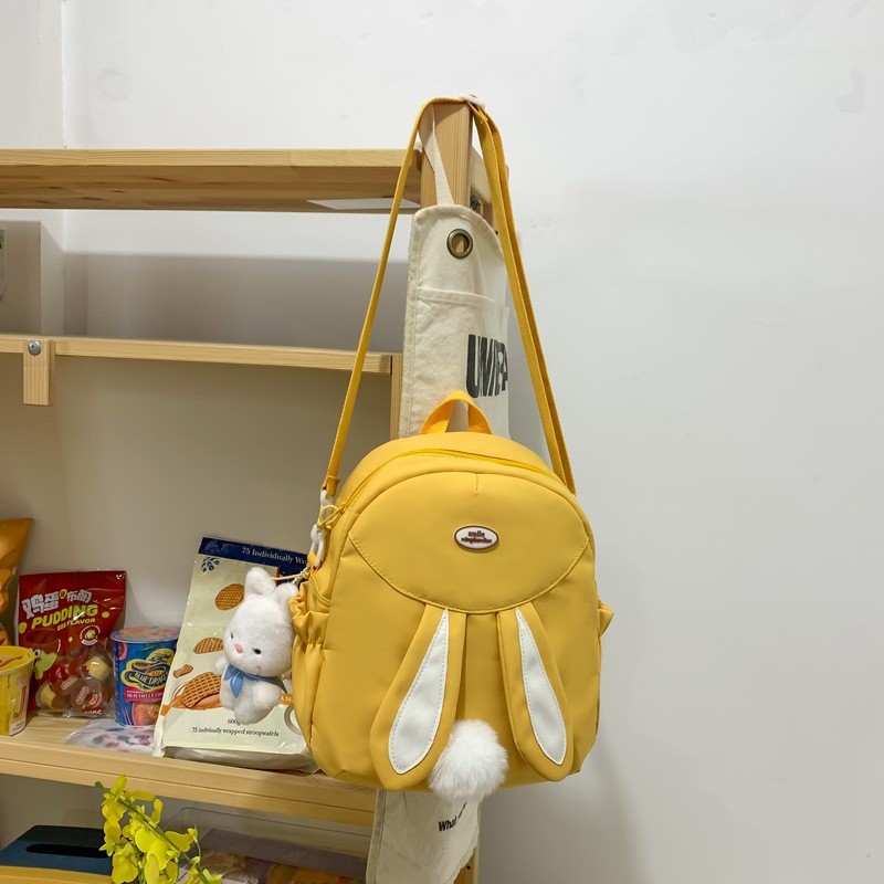 Cute Rabbit Female Cartoon Student Messenger Mini Backpack