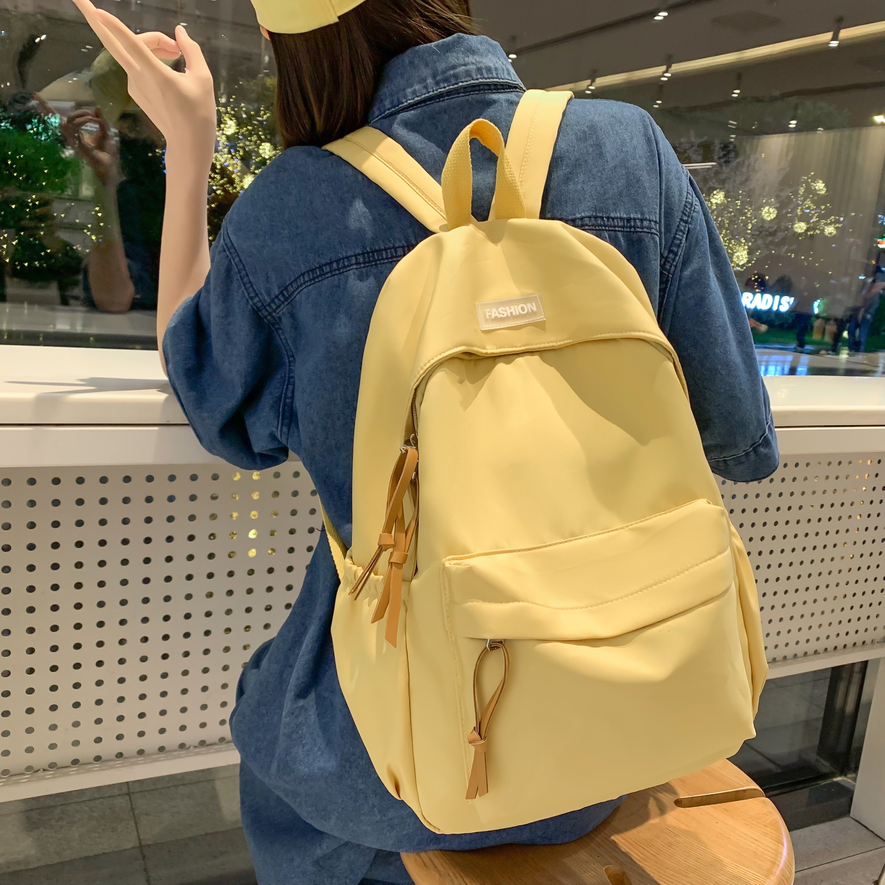 Backpack Simple Large Capacity Backpack Female Junior High School ...