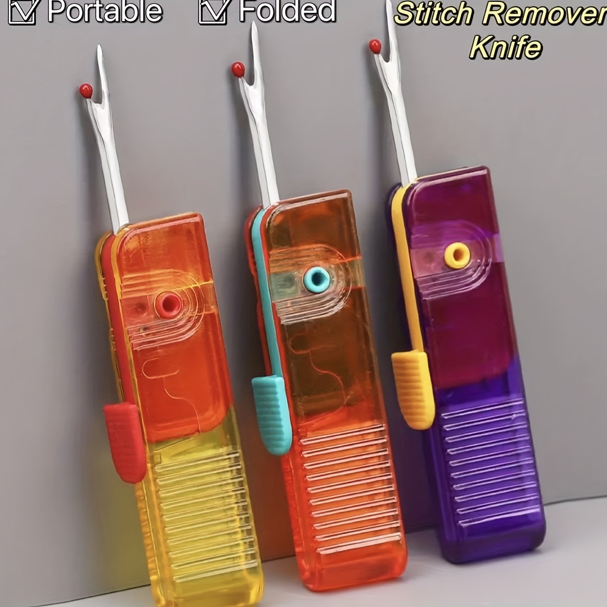 2pcs Sewing Seam Thread Removers Sewing Seam Rippers Stitch Rippers ...