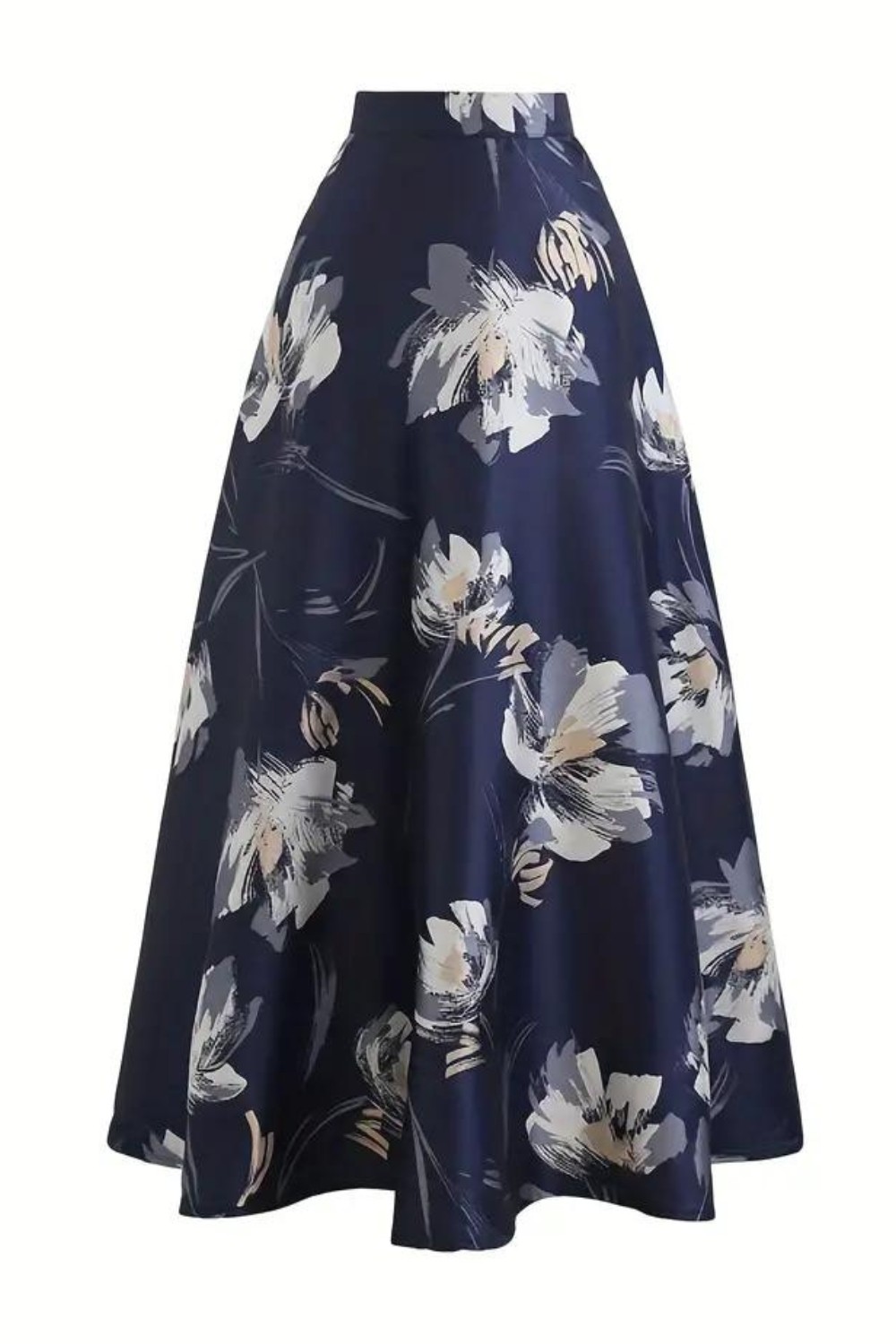 Floral Print High Waist Skirt, Casual Skirt For Spring & Summer, Women ...