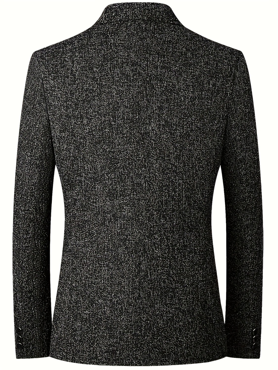 Two Button Blazer, Men's Semi-formal Texture Pattern Lapel Sports Coat ...