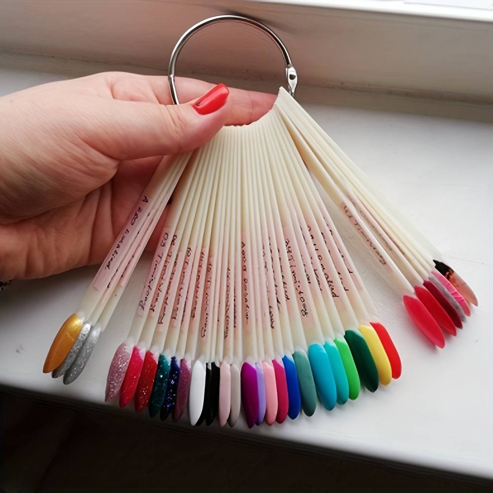50Pcs Nail Display Tips Clear Nail Swatches Tips For Display Nail ...
