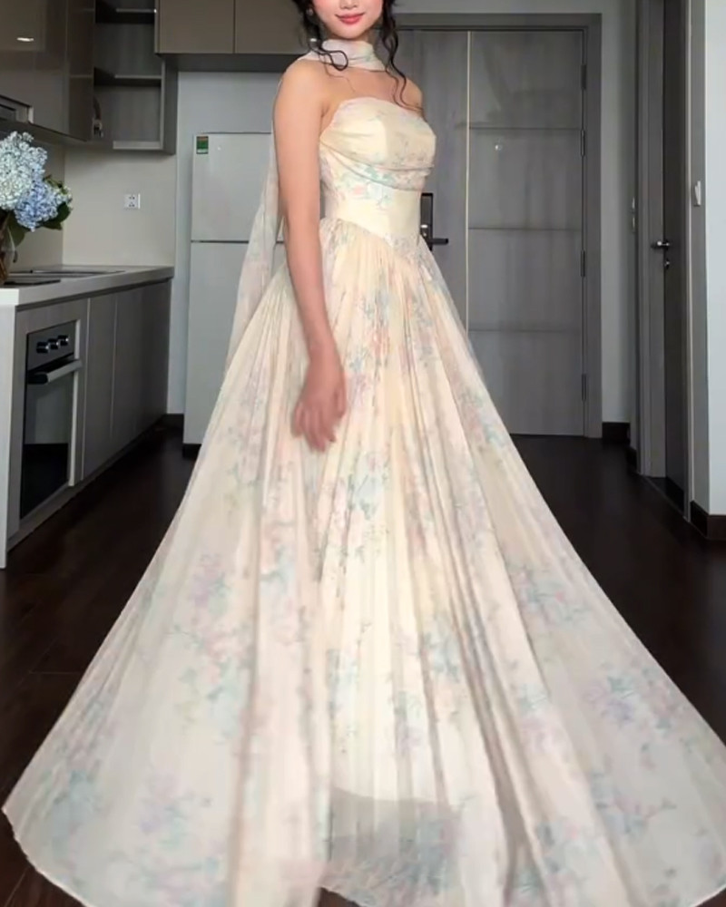 Elegant Romantic Flower Dress