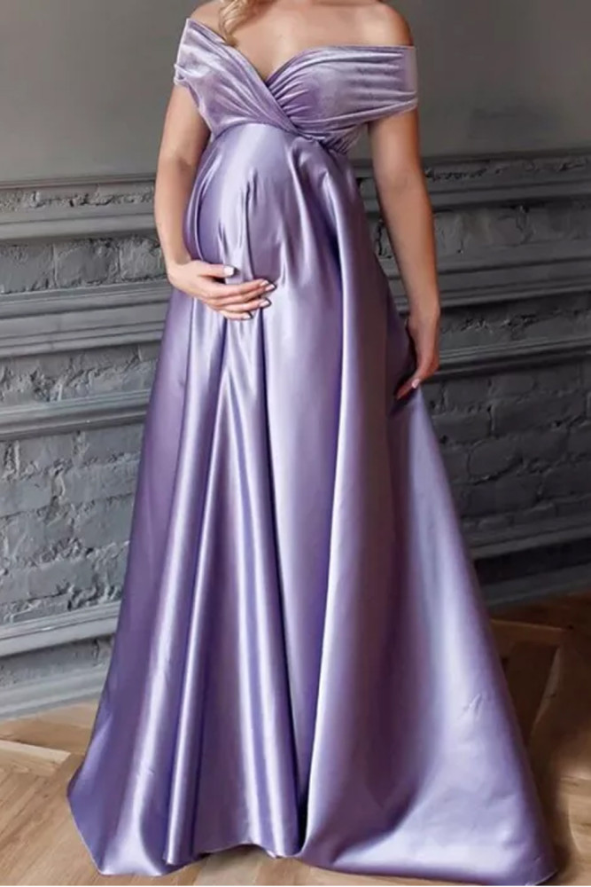New Velvet Silk Maternity High-Quality Pregnant Women Loose Photography ...