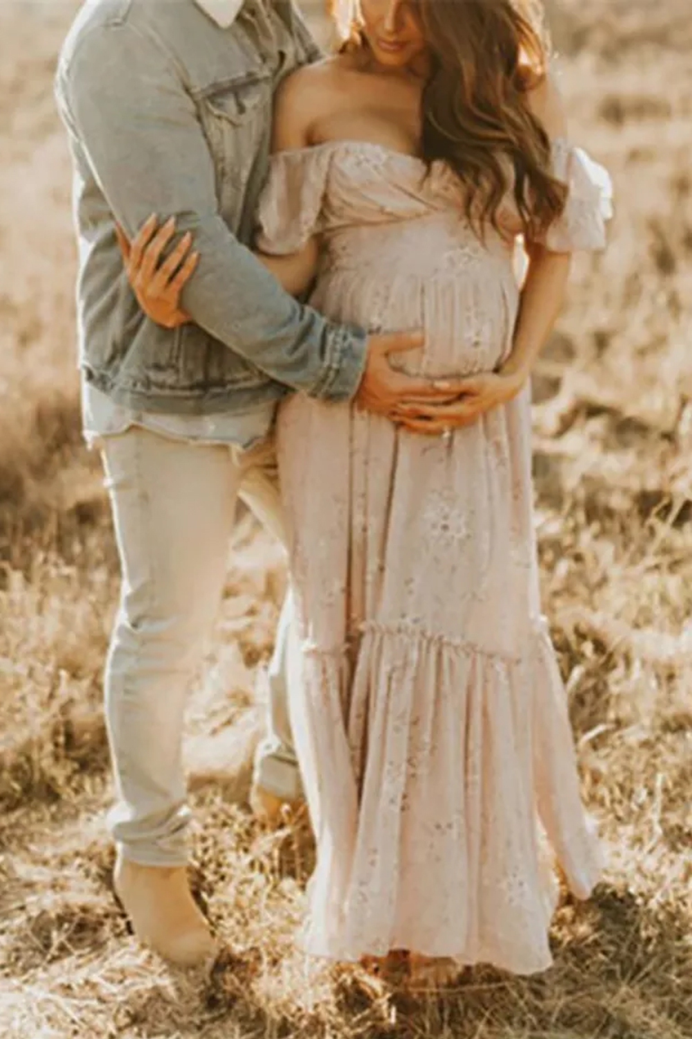 Bohemian Maternity Dresses Elegant For Photoshoot Off The Shoulder ...