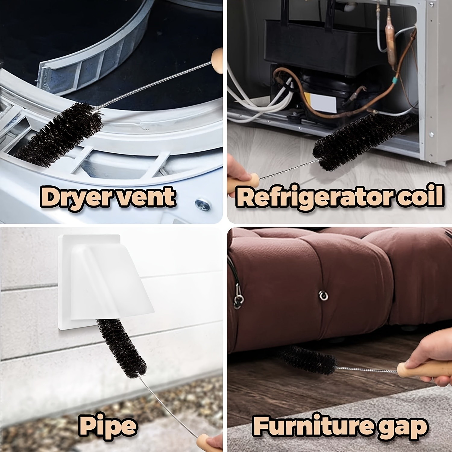 1pc Dryer Vent Cleaner Kit Dryer Lint Brush Vent Trap Cleaner Long ...
