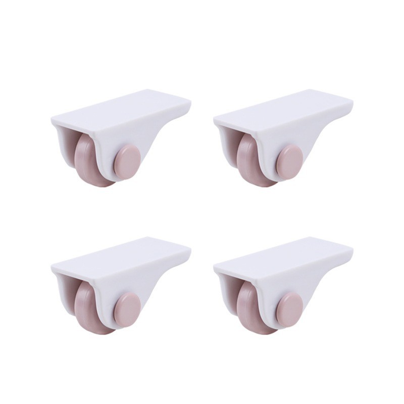 4pcs Stickable Wheels, Household Furniture Casters, Storage Box Rollers ...