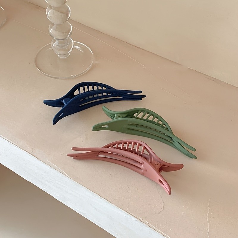 Flat Curved Claw Clips - Perfect for Long, Thick Hair