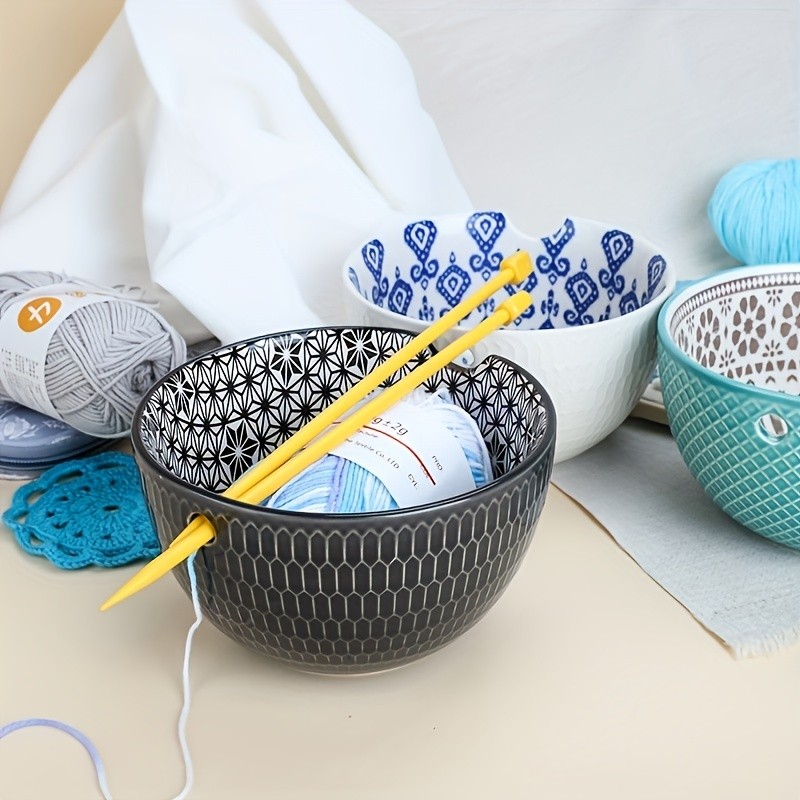 Knitting Yarn Storage Bowl, Crochet Storage Basket, For Yarn And ...