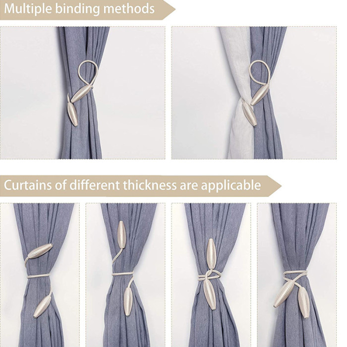 Add a Creative Touch to Your Windows with Twist Curtain Tieback Clips!