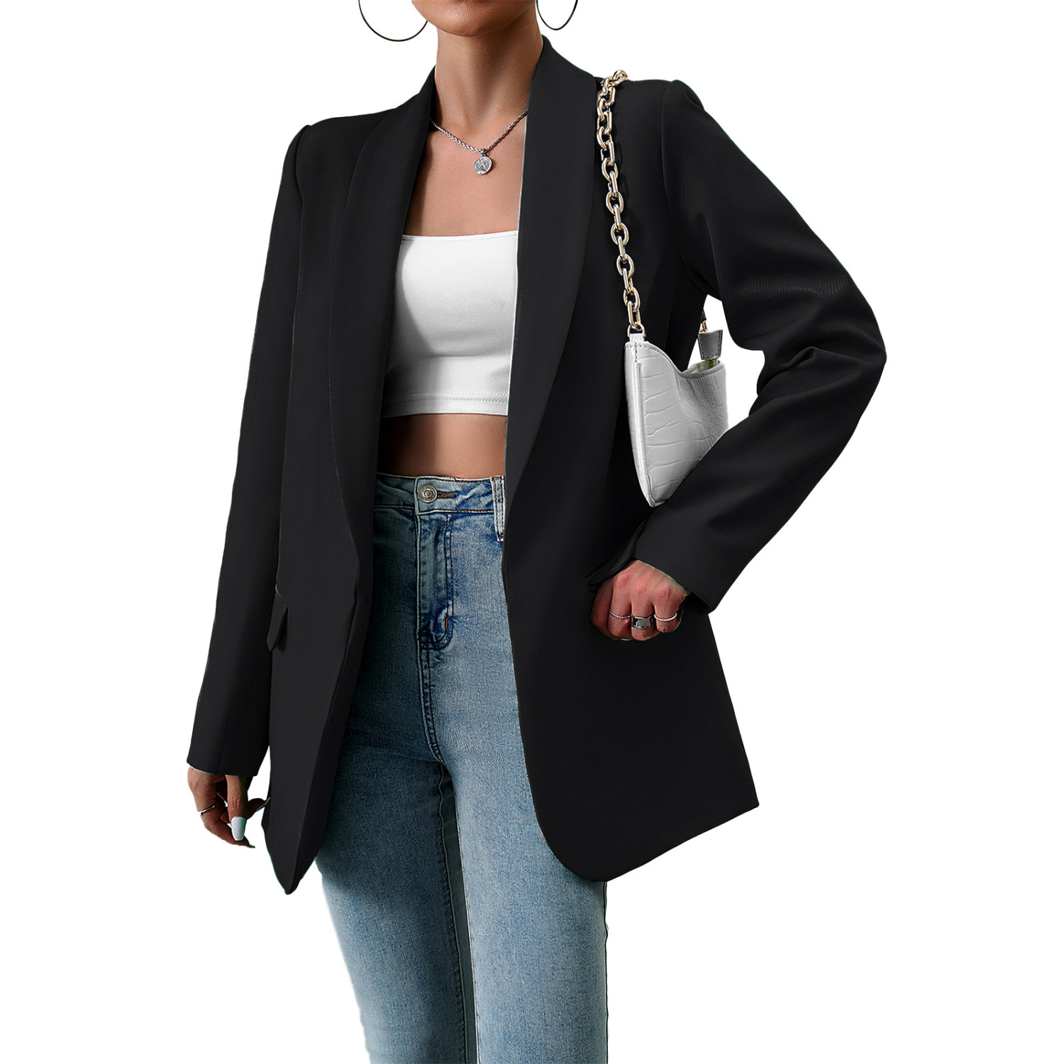Women's Fashion Solid Color Blazer