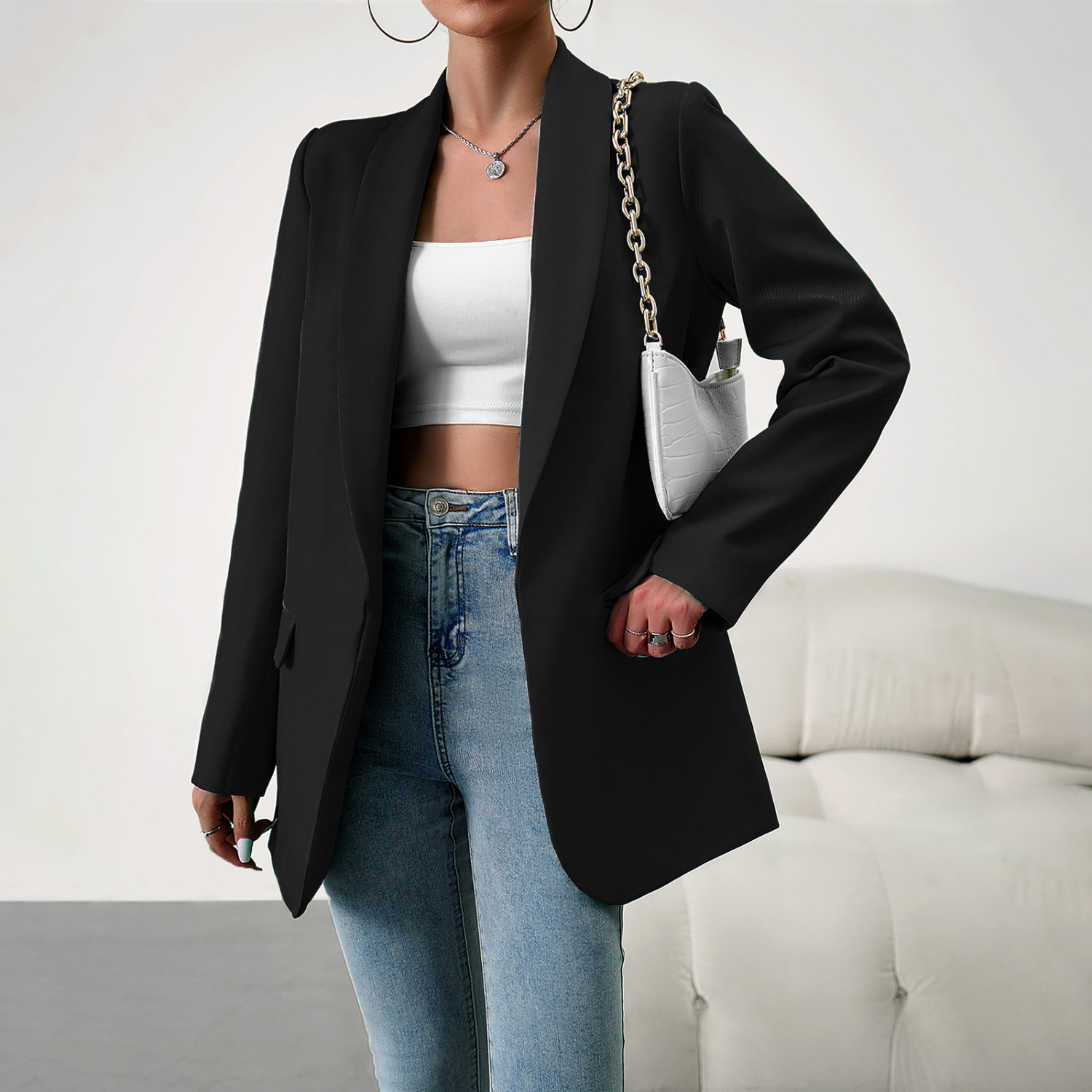 Women's Fashion Solid Color Blazer