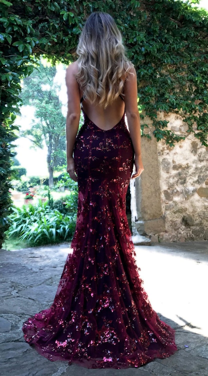 Women Sequined Elegant Maxi Slim Bodycon Glitter Strap Solid Color ...