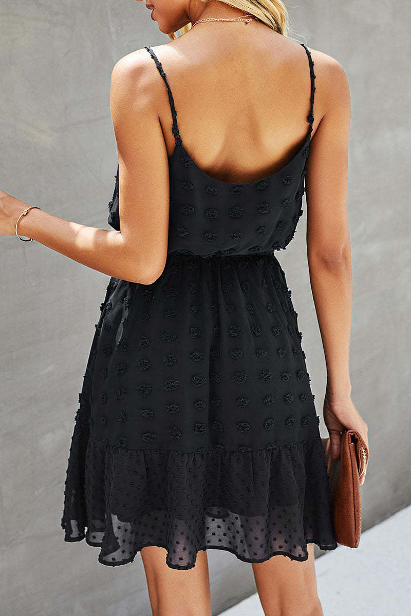 Fashion Sweet Solid Patchwork Spaghetti Strap Princess Dresses