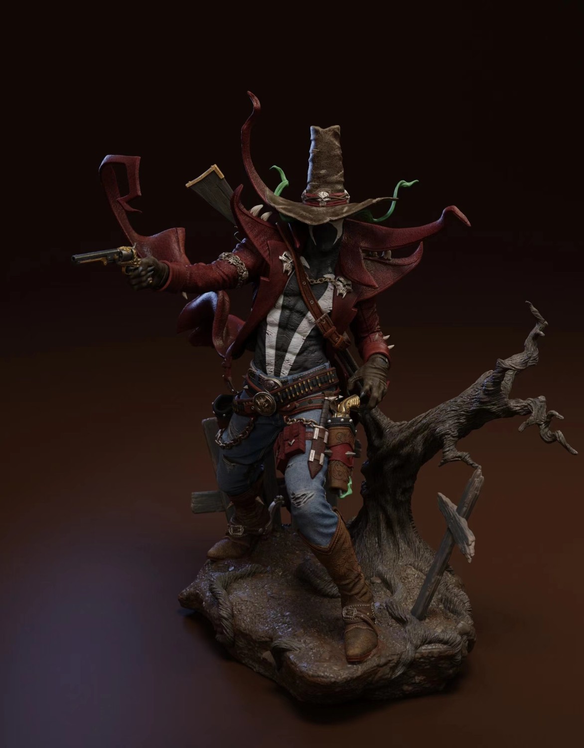 In stock SDZ Studio GUNSLNGER SPAWN 1/4 Scale Statue Polystone figure