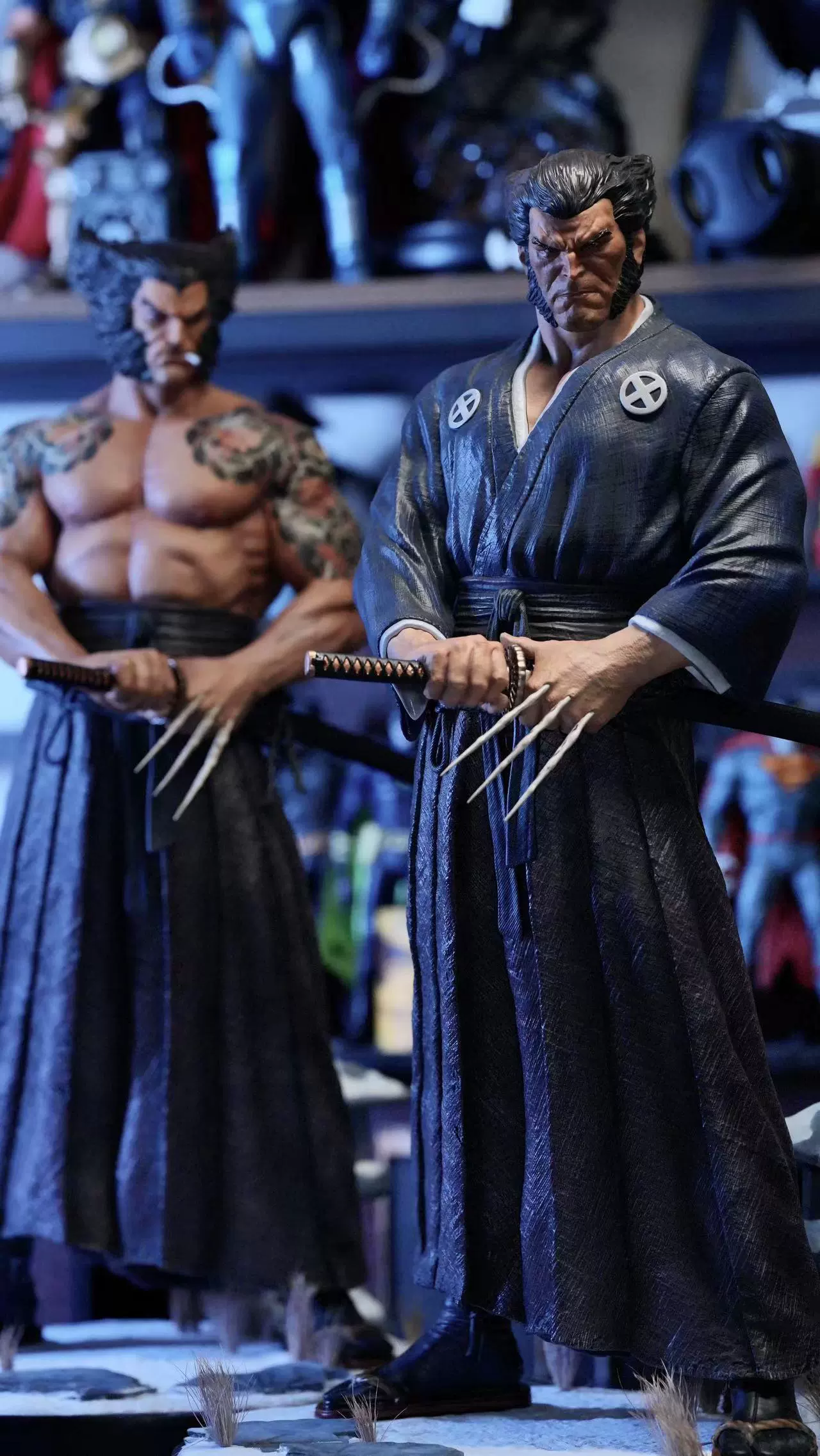 In stock Marvel X-Men Logan SDZ Studio Samurai Wolverine 1/4 Scale Statue Polystone figure S006 B