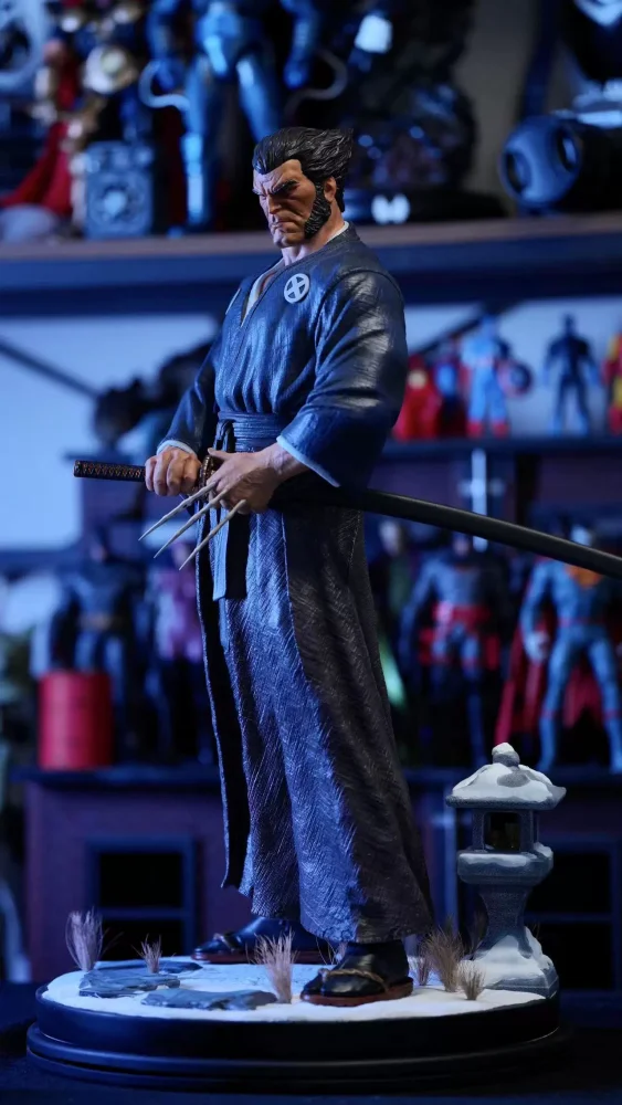 In stock Marvel X-Men Logan SDZ Studio Samurai Wolverine 1/4 Scale Statue Polystone figure S006 B