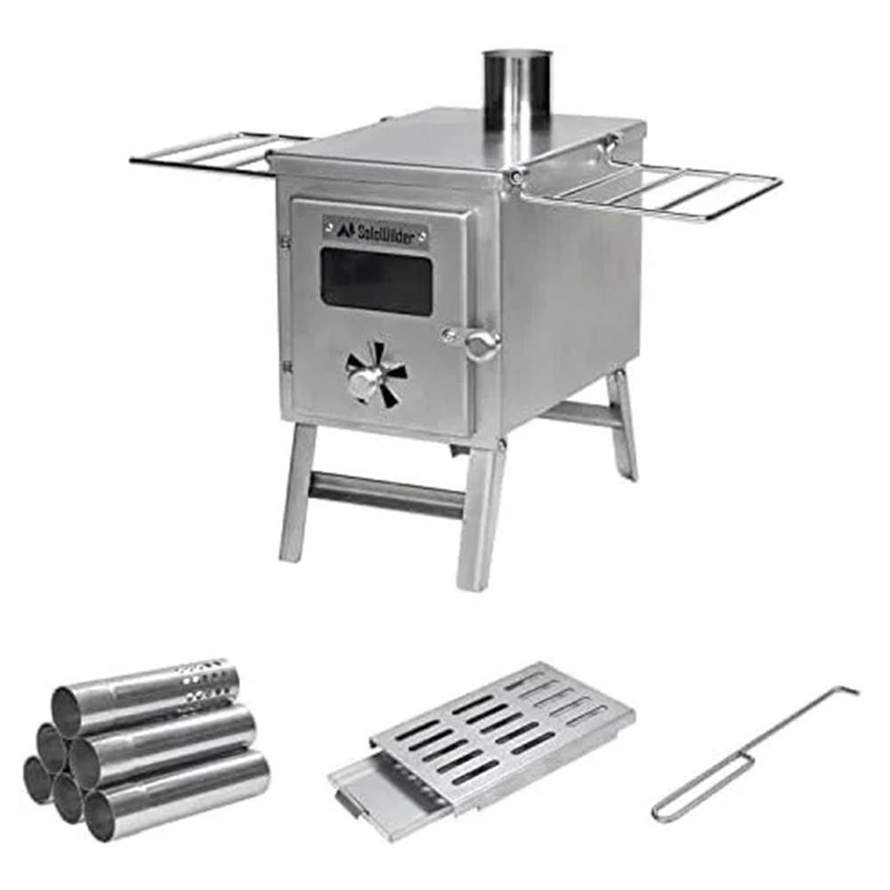 SoloWilder Hot Tent Stove for Shelters, Heating, Camping and Cooking ...