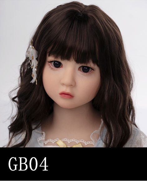 GB04ヘッド ＆ 110cm 平ら シリコン頭部+TPEボディ 宣材写真がリアルメイク付き axbdoll