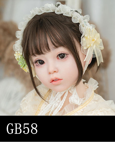 GB06ヘッド ＆ 110cm 平ら シリコン頭部+TPEボディ 宣材写真がリアルメイク付き axbdoll