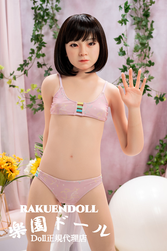 【ピンクピンク】羽純（はずみ）ヘッド ＆ 133cm バスト平 LL団 小学生 フルシリコンドール ロり系 可愛い女の子 J cute