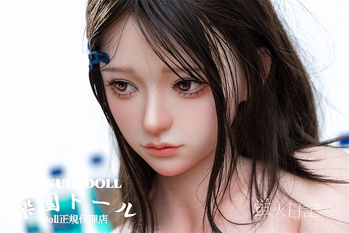 【濡れた娘】蛍火日記 琉璃（Liuli）ヘッド 159cm Eカップ メイク② お口の開閉機能あり フルシリコン製 リアルラブドール 塗装加工あり