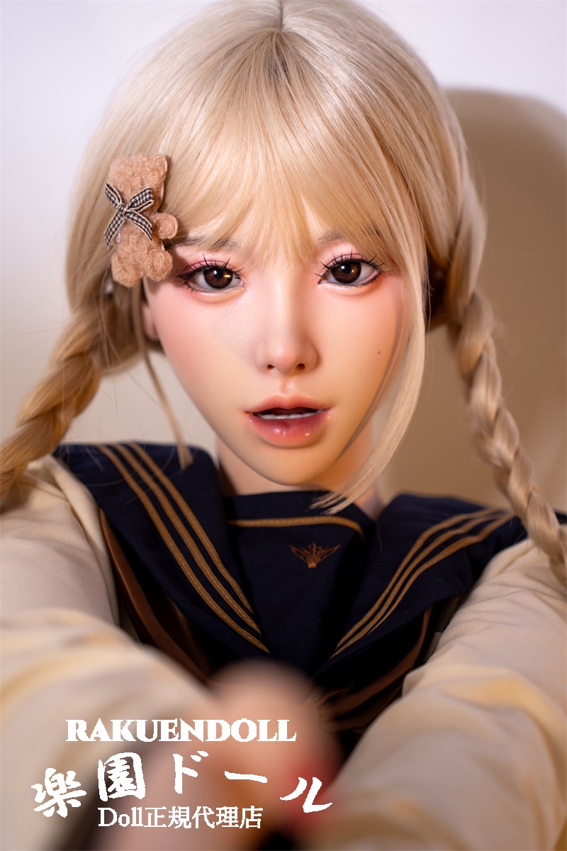 【JK風】#32小北ヘッド＆165cm Fカップ 巨乳ロリ 軽量ドール フルシリコン製 口開閉機能+リアル口腔付き ギャル系ラブドール セクシー 高級シリコン頭部 パートナードール FUDOLL