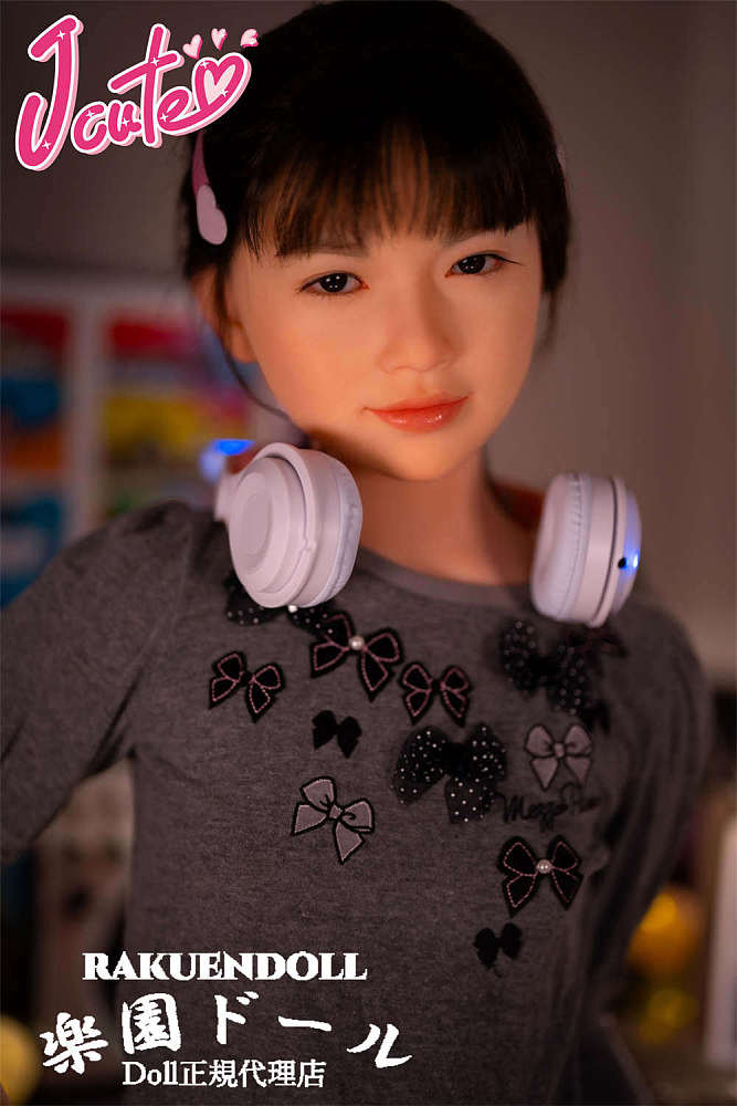 萌え系ダッチワイフ 唯（ゆい）ヘッド（植毛タイプ） ＆ 137cmの低身長エッチドール 貧乳