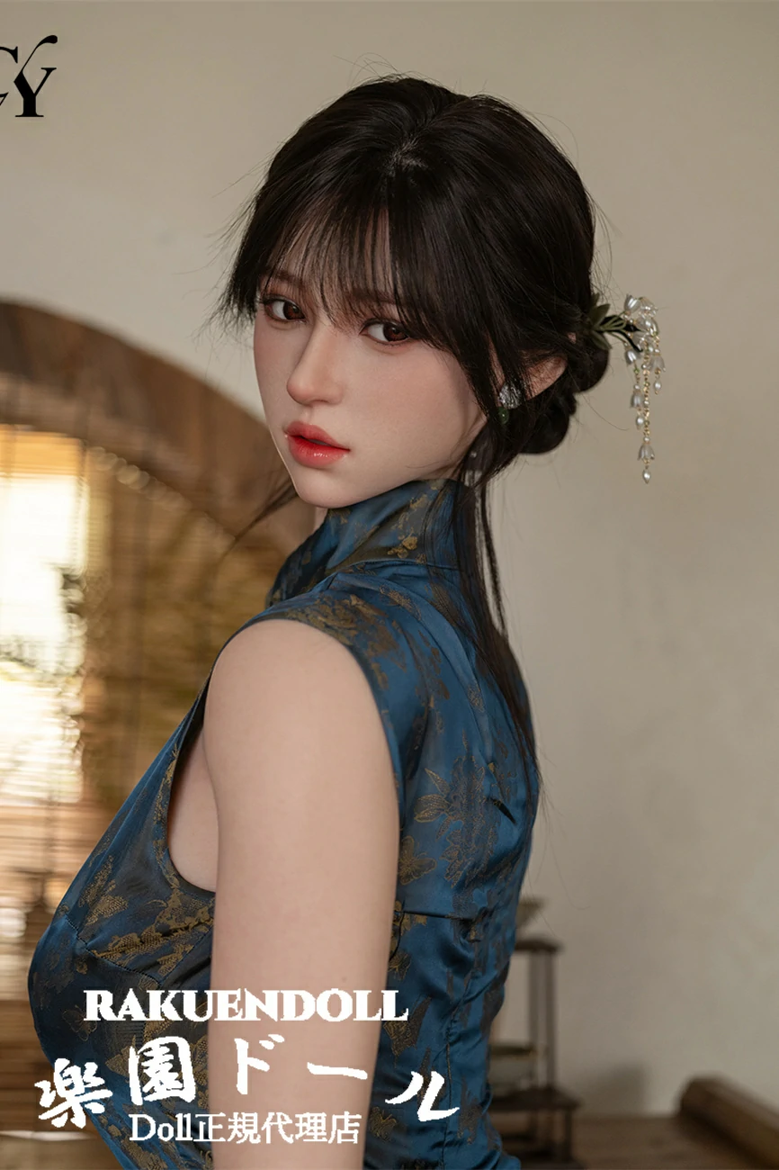 チャイナドレスを着てる古風美少女 Zhiminヘッド 168cm巨乳ダッチワイフ