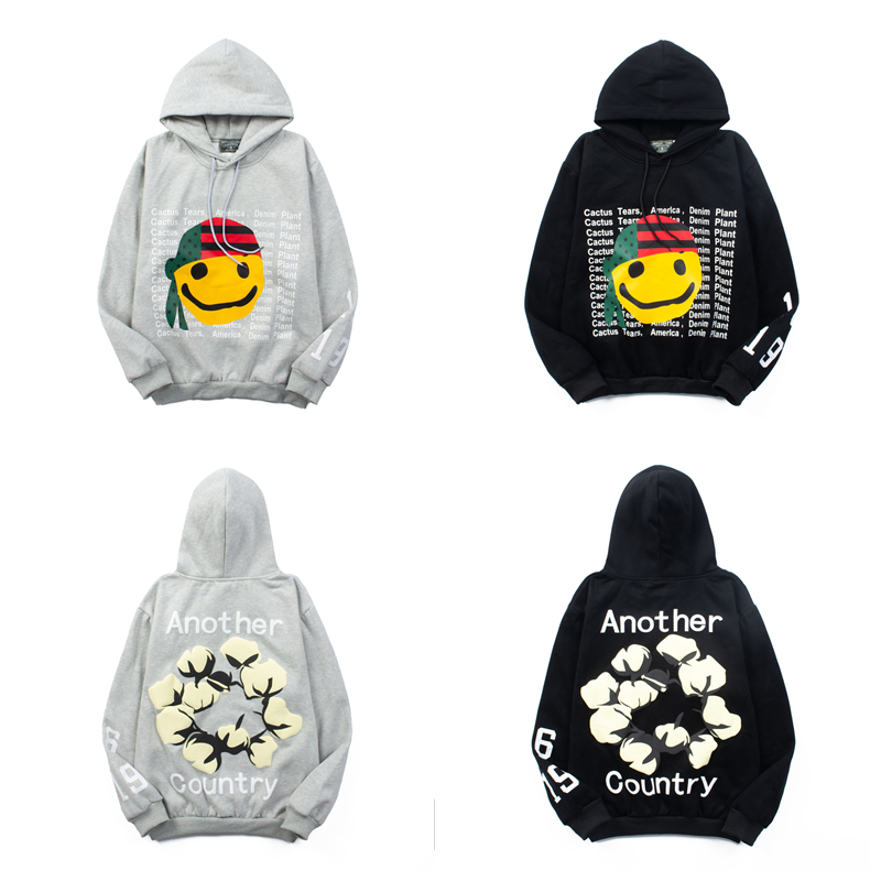 US$ 29.95 - Denim Tears Cotton Flower Co branded CPFM Hooded Smiling ...